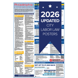 2026 Philadelphia Labor Law Posters Only @ $19.95